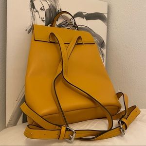 Zara | Bags | Zara Mustard Color Backpack | Poshmark